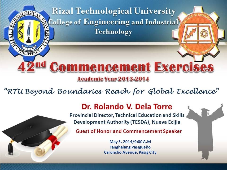 RTU CEIT grad 1st batch 2014 - YouTube