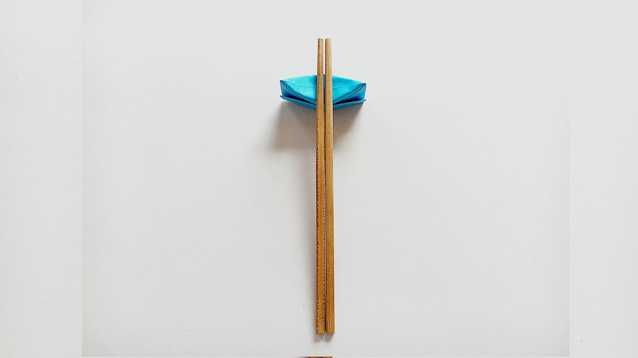 How to Make an Origami Chopstick Holder (Rest) – Easy Paper Crafts ...