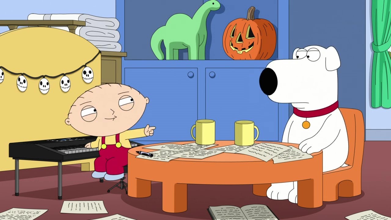 Family Guy - Stewie and Brian start to write a Halloween song - YouTube