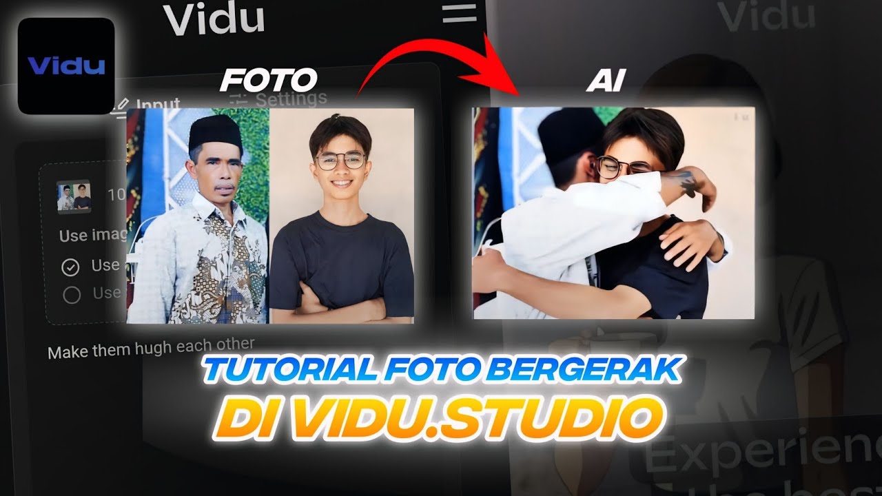 VIRALL!!! Cara Membuat Video Berpelukan Viral Tik tok | Vidu.studio Tutorial android - YouTube
