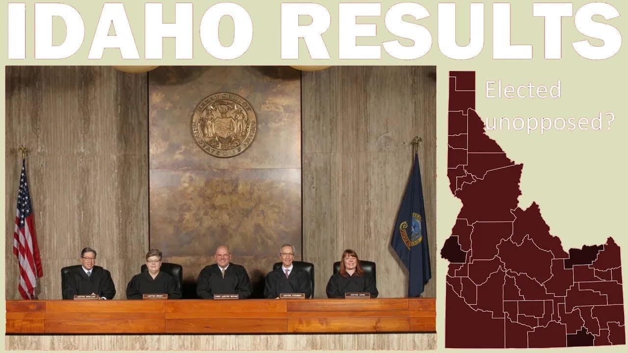 2024 IDAHO RESULTS | Judicial judges elected UNOPPOSED in Idaho general ...
