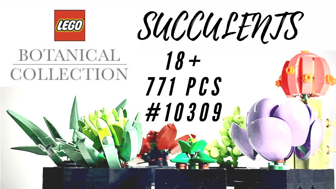 Succulents (Botanical Collection) LEGO Creator Expert - Speed Build ...