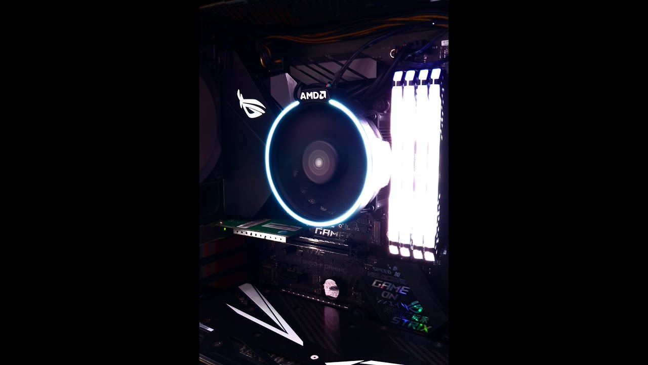 Fan Cooler AMD Wraith Spire Socket AM4 RGB Led 4 Pines CPU - YouTube