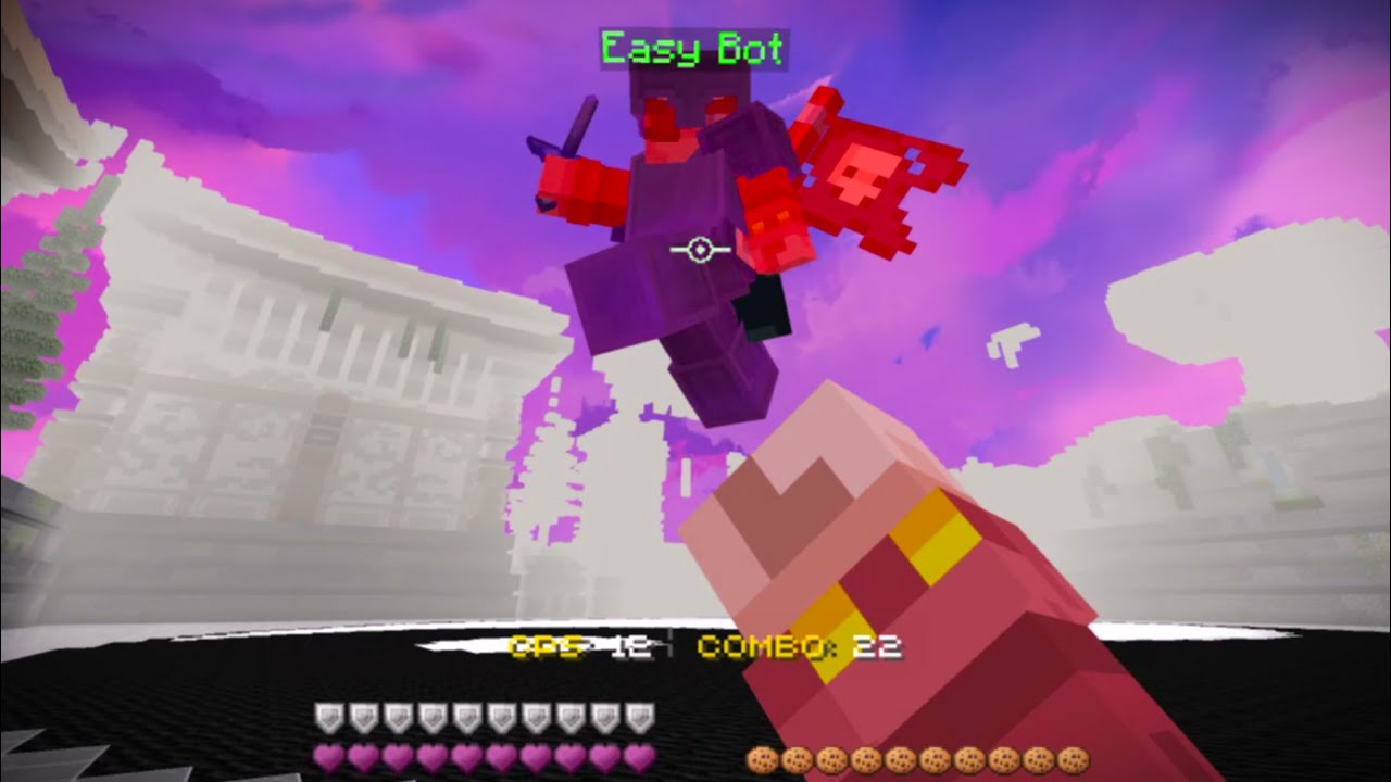 No Sword No Pots Beating Easy Bot in Zeqa Node First Try - YouTube