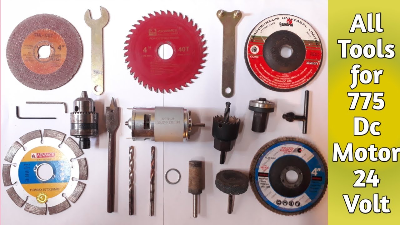 All Tools of 775 DC Motor, Cutting, Grinding, Drilling, Polishing, 24v ...