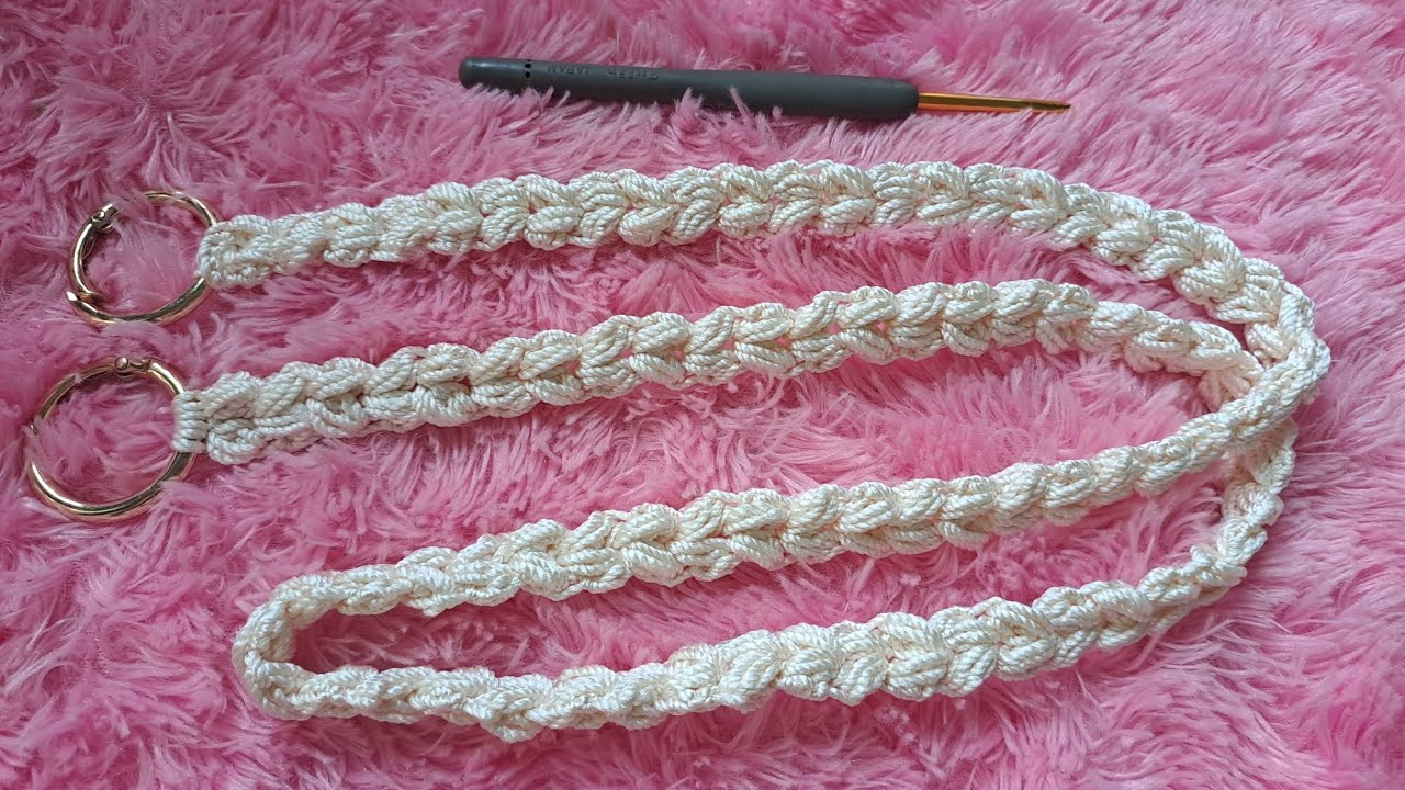 Tali slempang Rajut motif puff || #crochet #music #handmade #tutorial ...