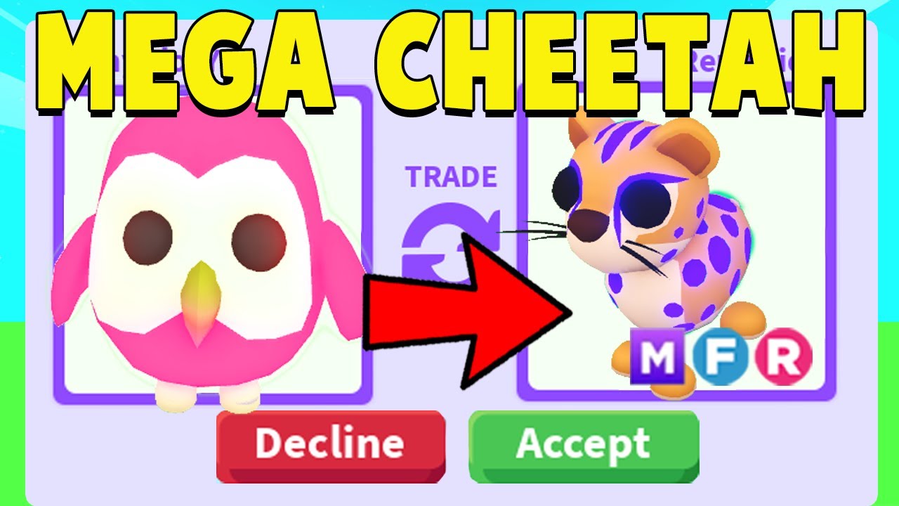 Trading for MEGA CHEETAH in Adopt Me! - YouTube