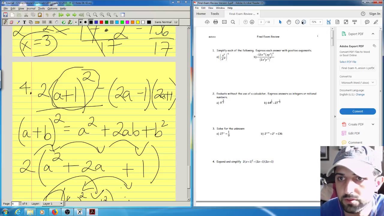 (Part 2) FULL Grade 11 Math Exam Review - YouTube