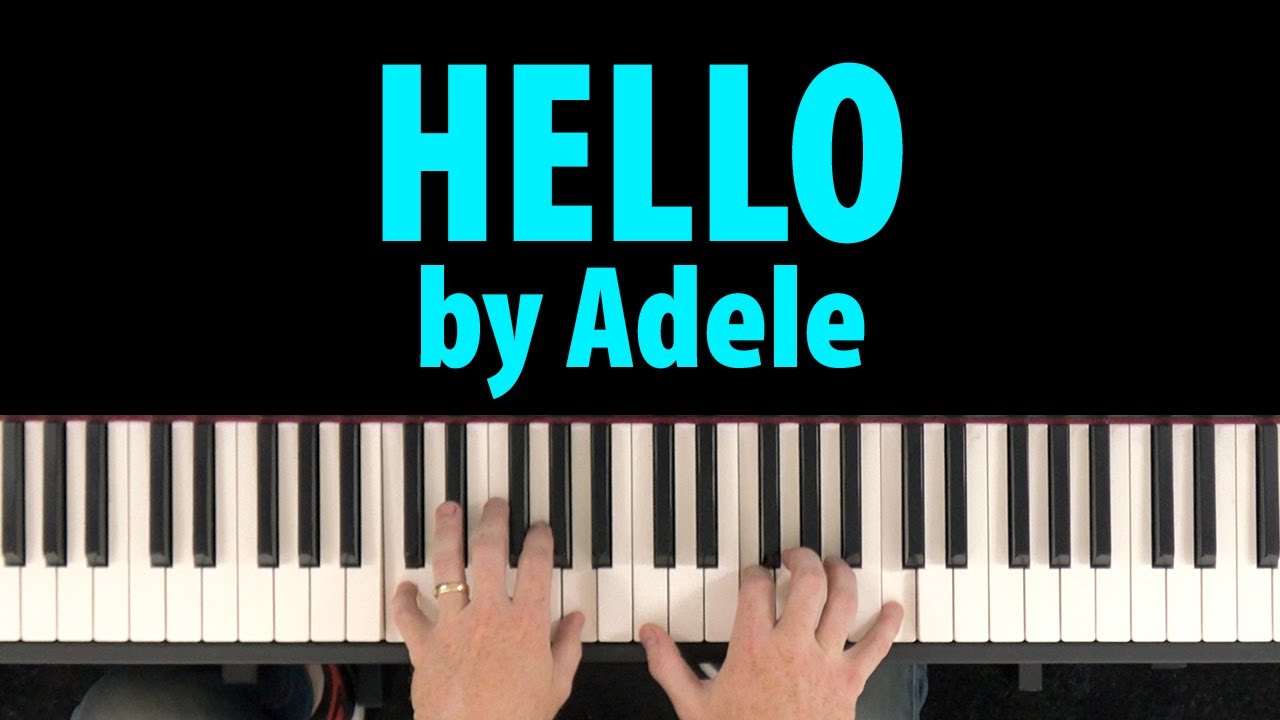 How To Play HELLO by Adele on #piano (EASY PIANO TUTORIAL) - YouTube