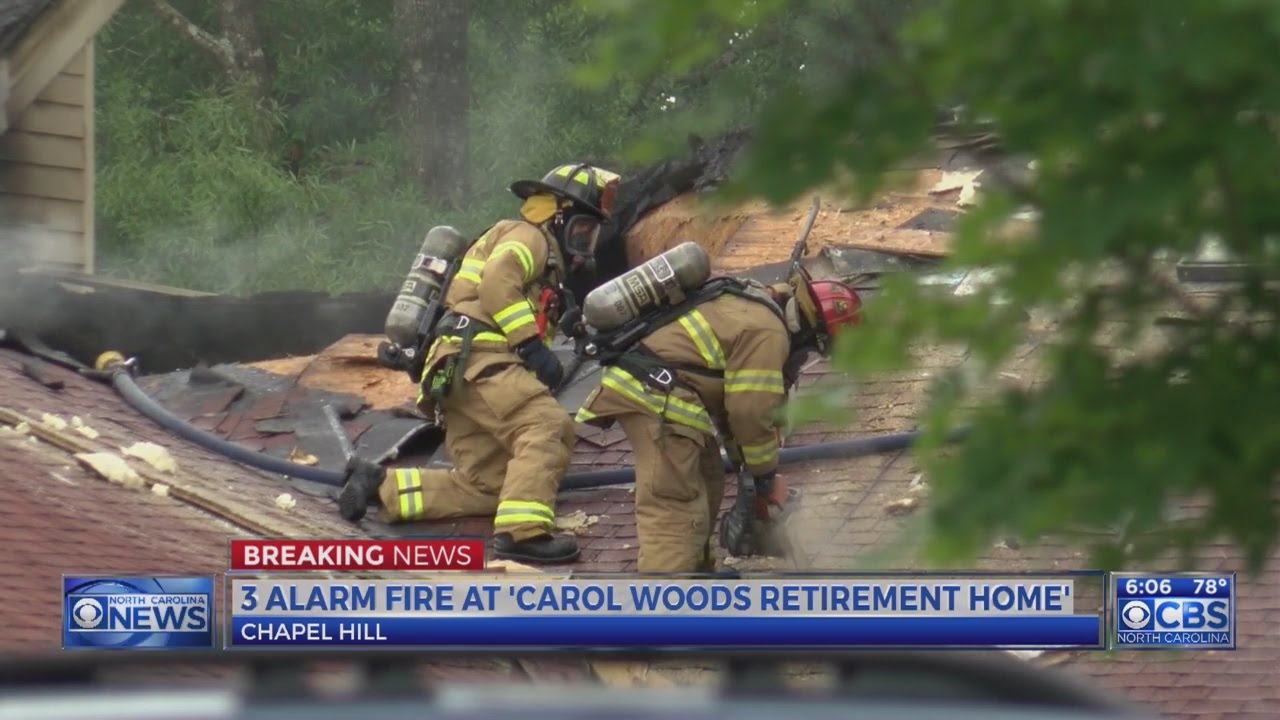 Firefighters respond to fire at Chapel Hill retirement community - YouTube