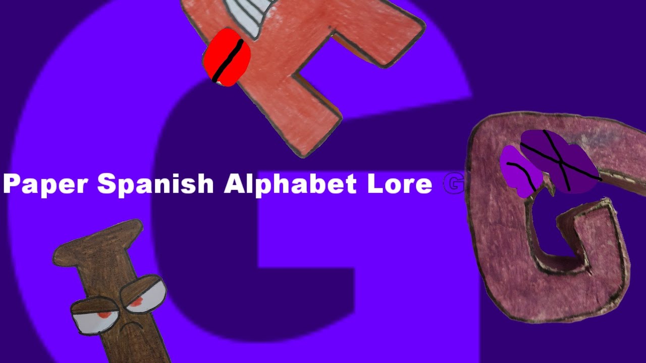 Paper Spanish Alphabet Lore G - YouTube