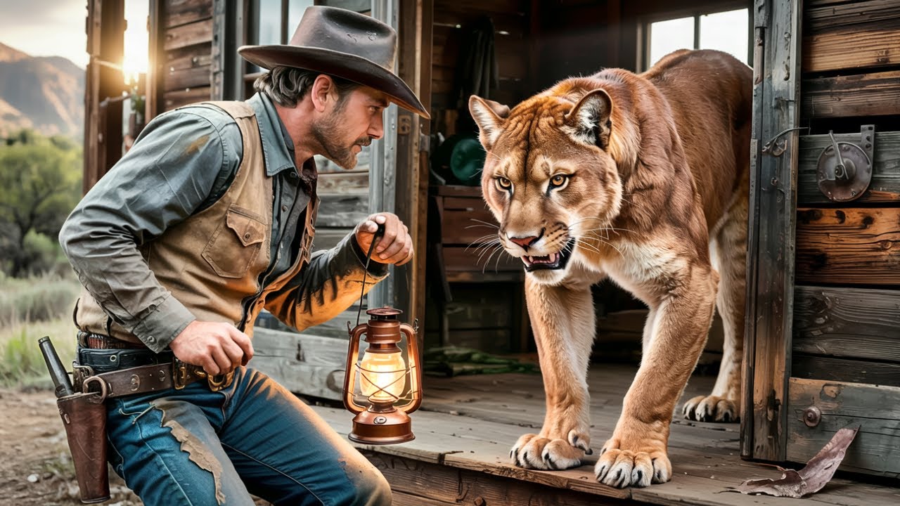 Lonely Cowboy Found the Biggest Mountain Lion Inside a Cabin—What ...