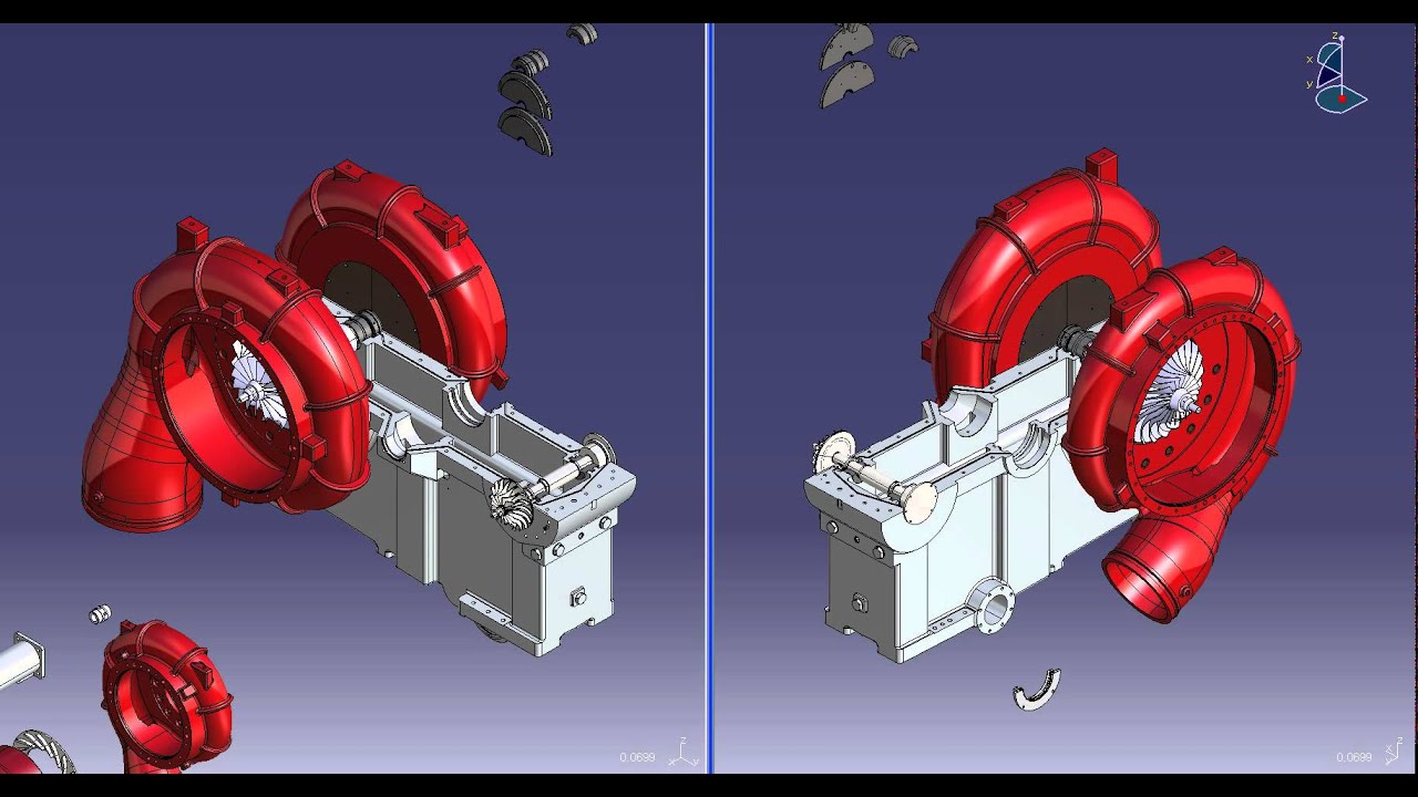 Hanwha Power Systems Compressor Core Assembly Digital Mock - YouTube