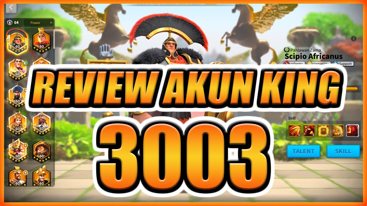 LIVE REVIEW AKUN SULTAN HISOKA KING 3003 DI KVK 3 !! - YouTube