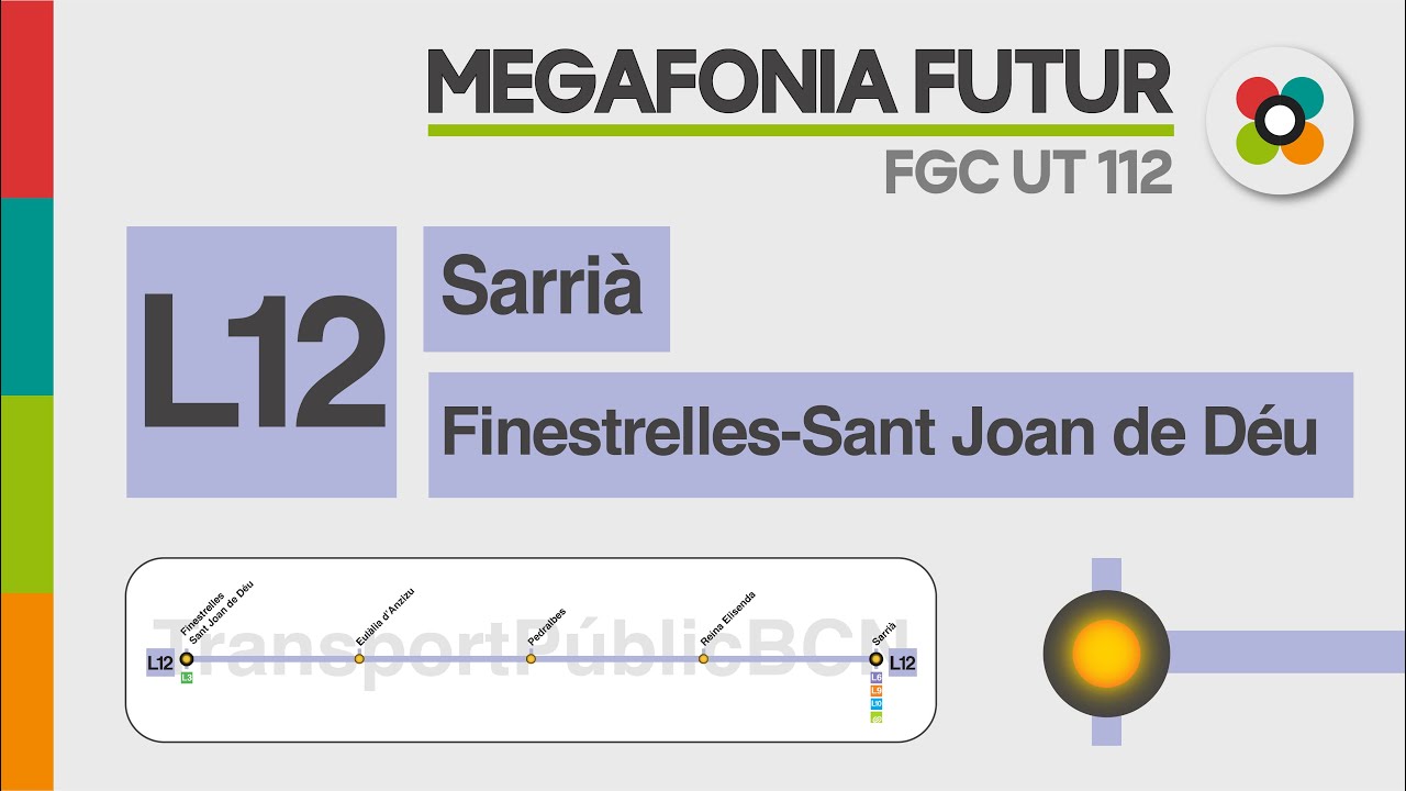 Megafonia L12 Metro de Barcelona Finestrelles Sant Joan de Déu - Sarrià ...