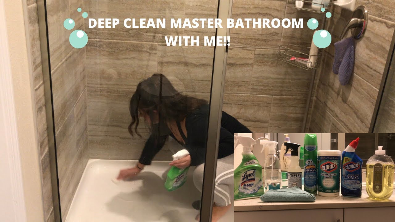 EXTREME MOTIVATING CLEANING/ DEEP CLEANING MASTER BATHROOM - YouTube