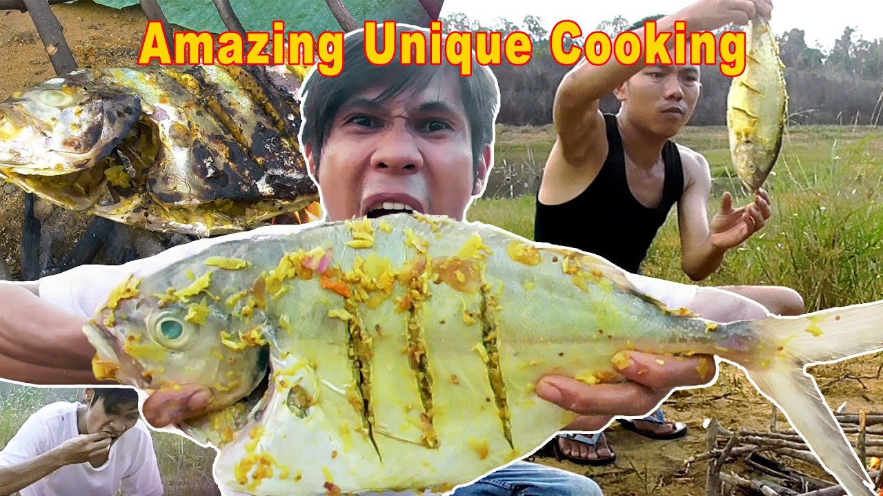 Eating Delicious Grilled Big Fish - YouTube
