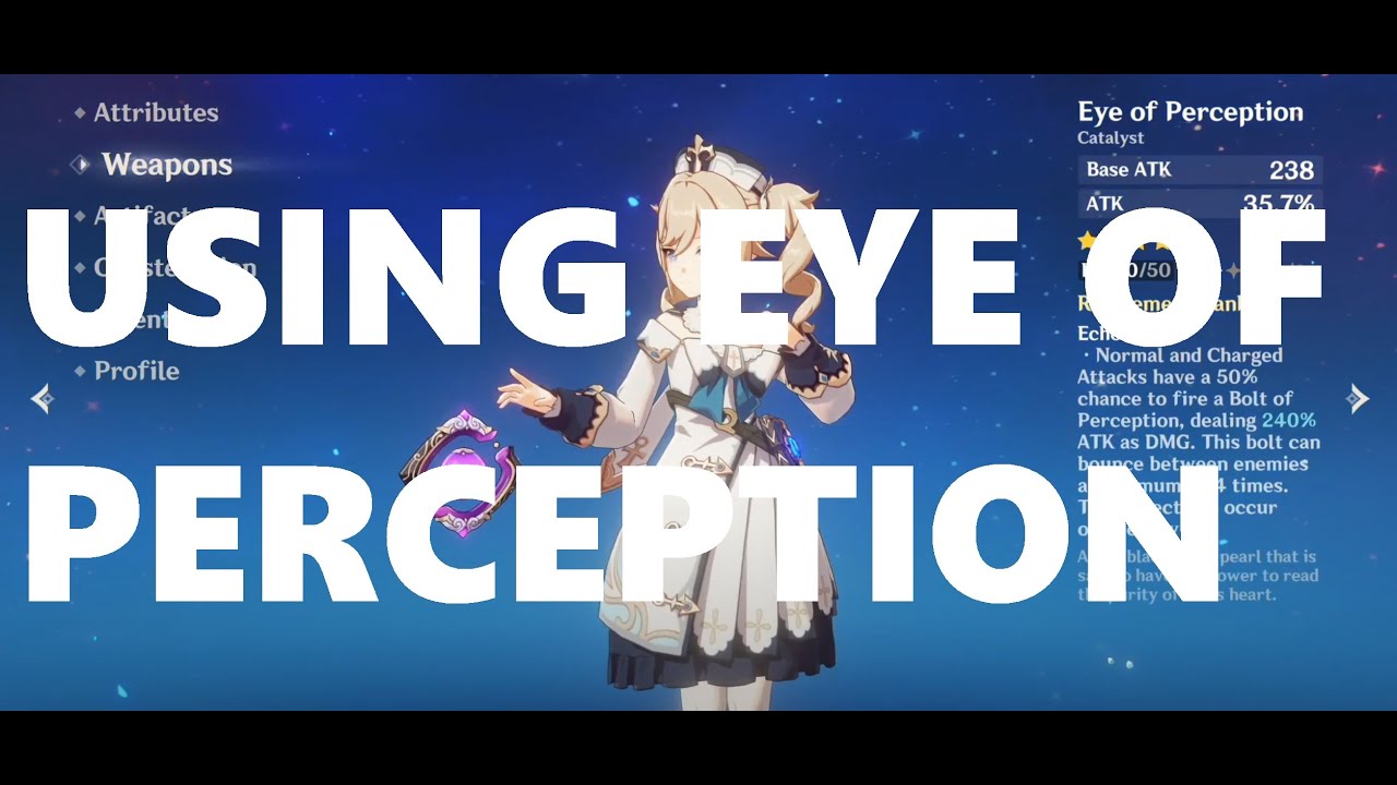 Genshin Impact - Using Eye of Perception - YouTube