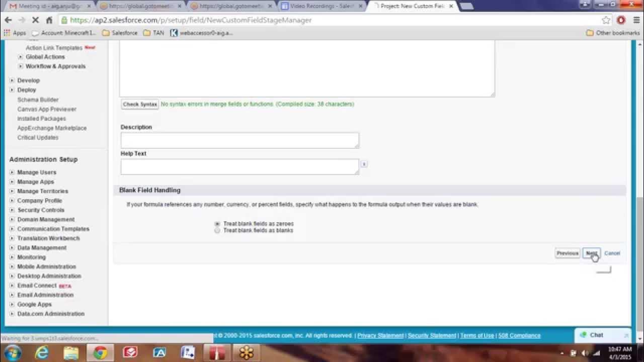 Formulas, Validation Rules, Workflows & Approval Process in Salesforce - Part 1.2 - YouTube