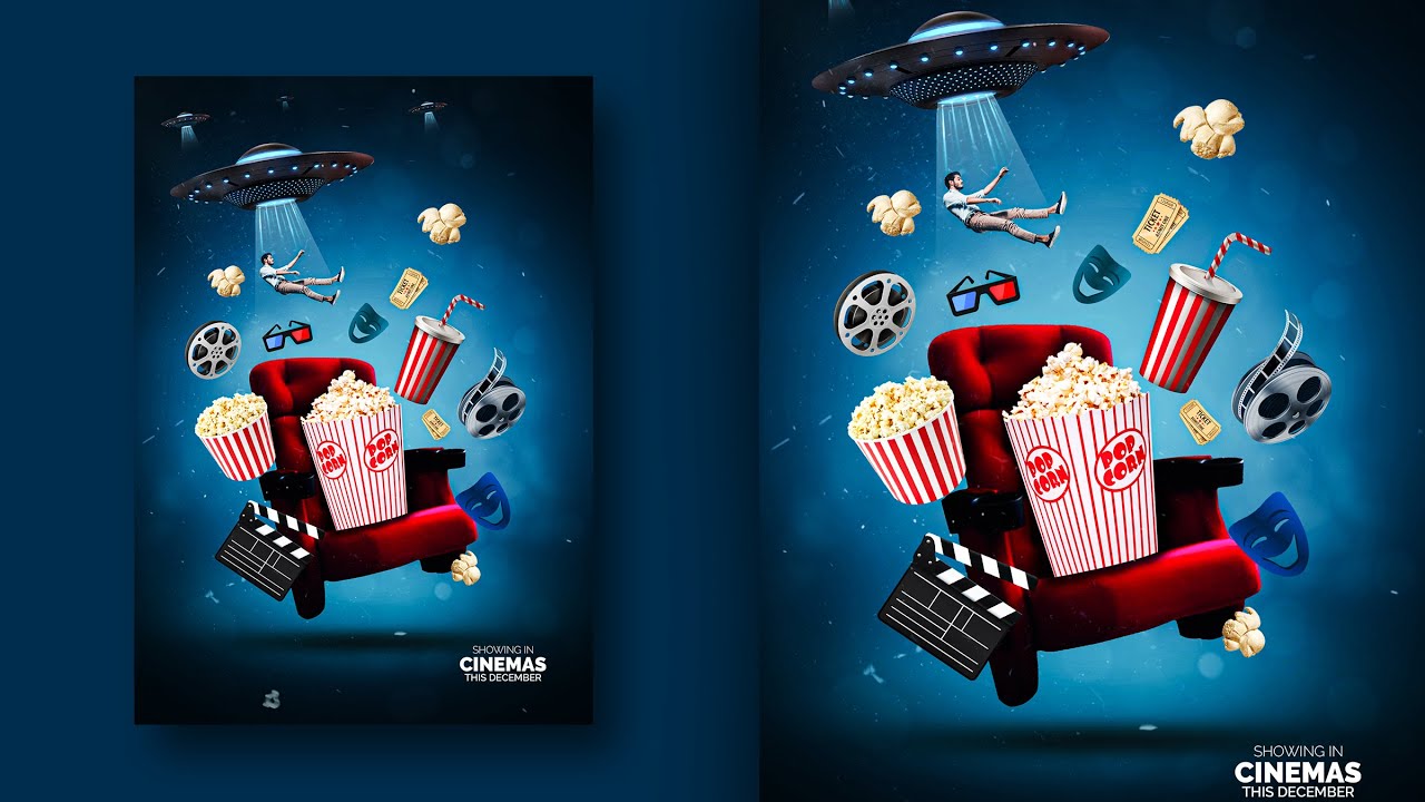 Cinema Poster Design | Photoshop Tutorials - YouTube