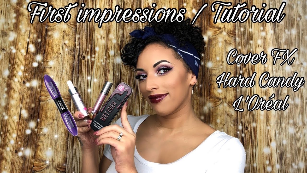 First impressions/Tutorial│LOREAL│COVER FX│HARD CANDY│ ELENA INOSTROZA - YouTube