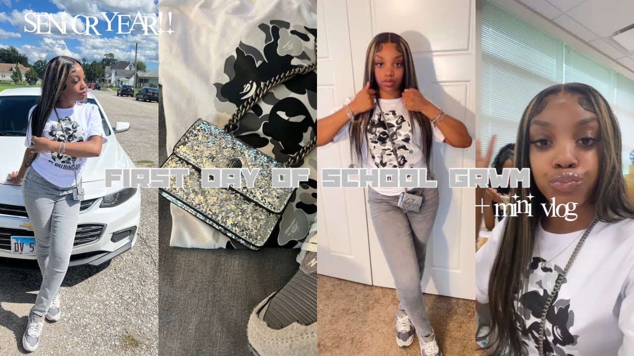 first day of school GRWM : my senior yearr! | Trinity Simone - YouTube