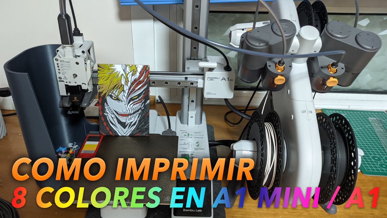 Como imprimir 8 colores en A1 Mini / A1 - YouTube