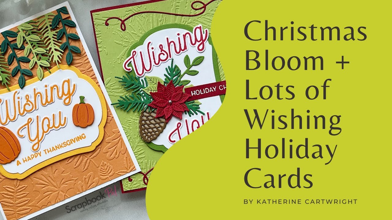 Spellbinders | Christmas Bloom Holiday Cards - YouTube