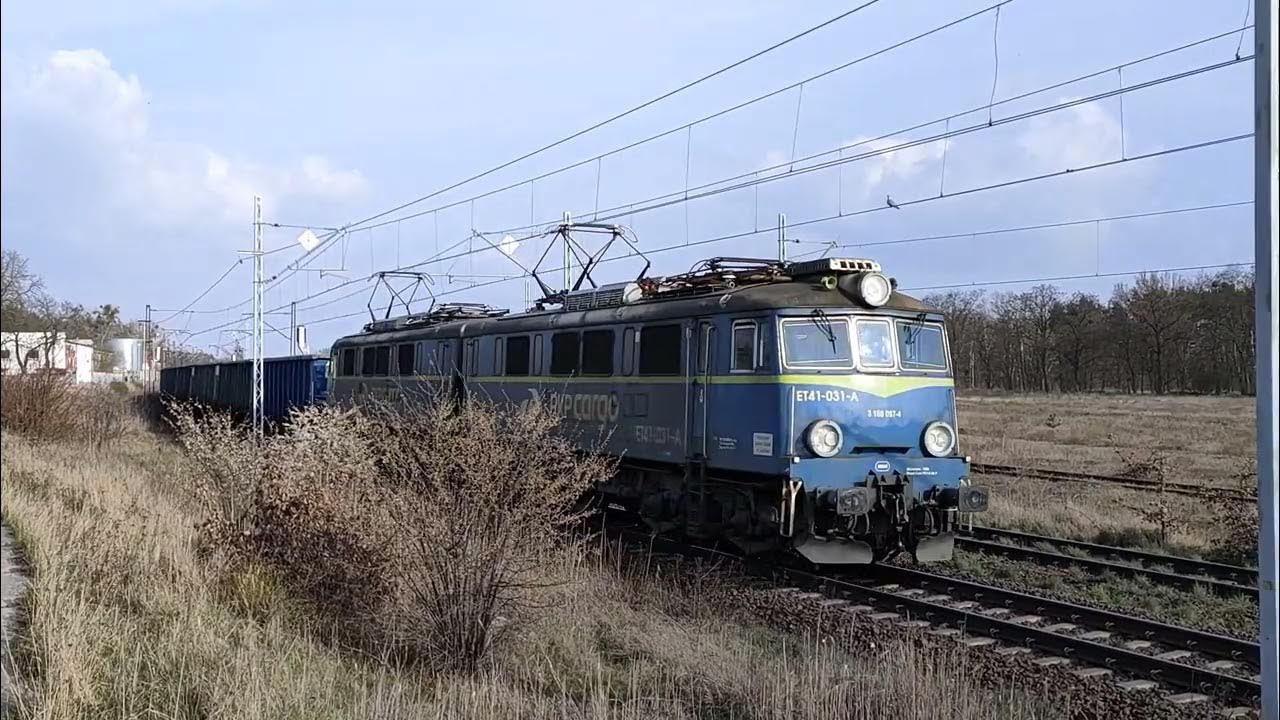 ET41-031+węglarki do Szczecin Port Centralny (PKP CARGO) - YouTube