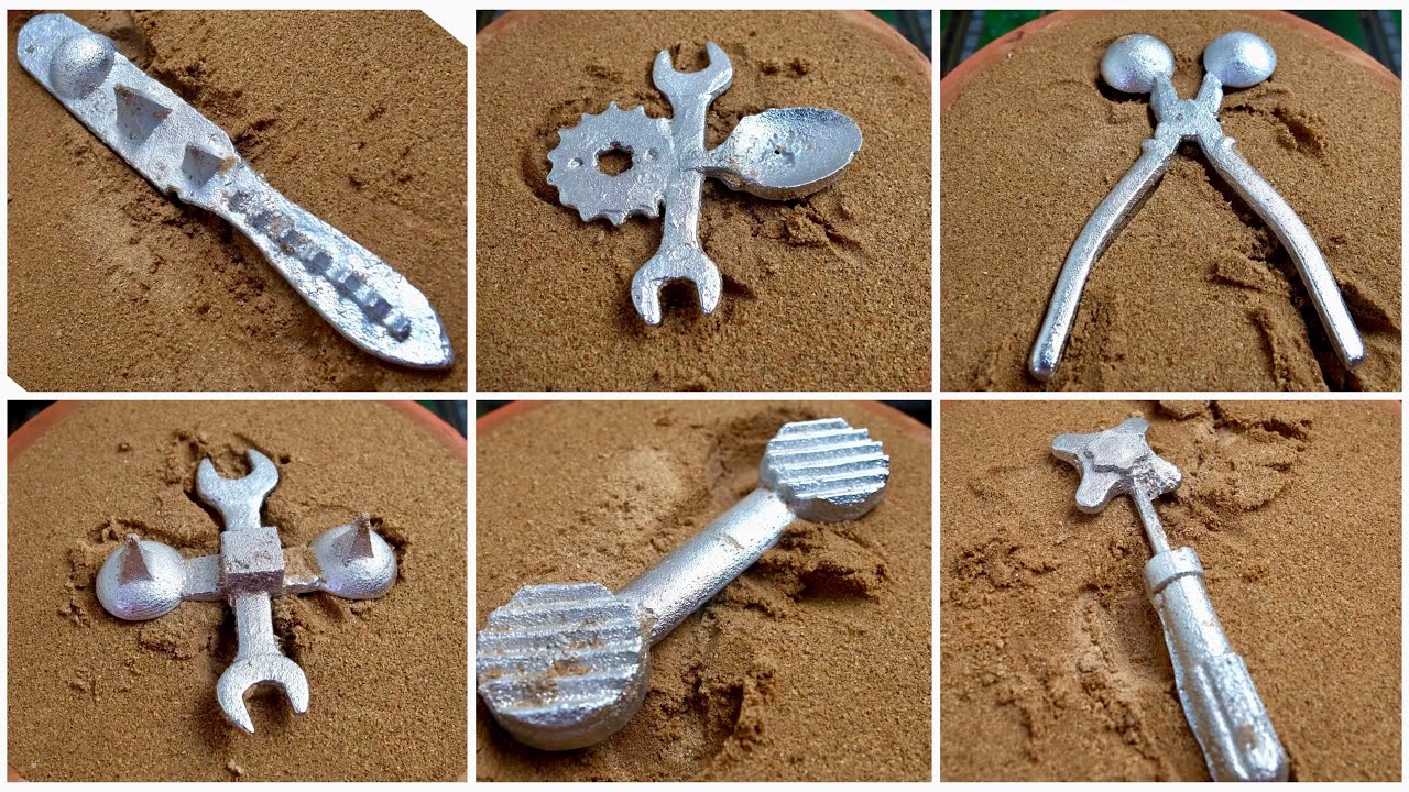 Sand casting process | The art from metal smelting by using scraps ...