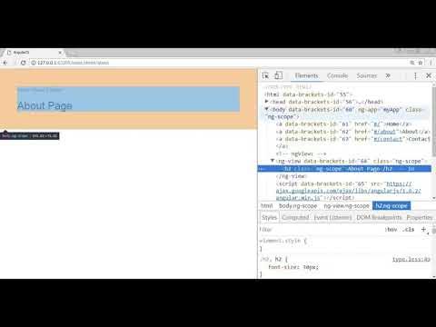 14. AngularJS Course/Tutorial - Routing - YouTube
