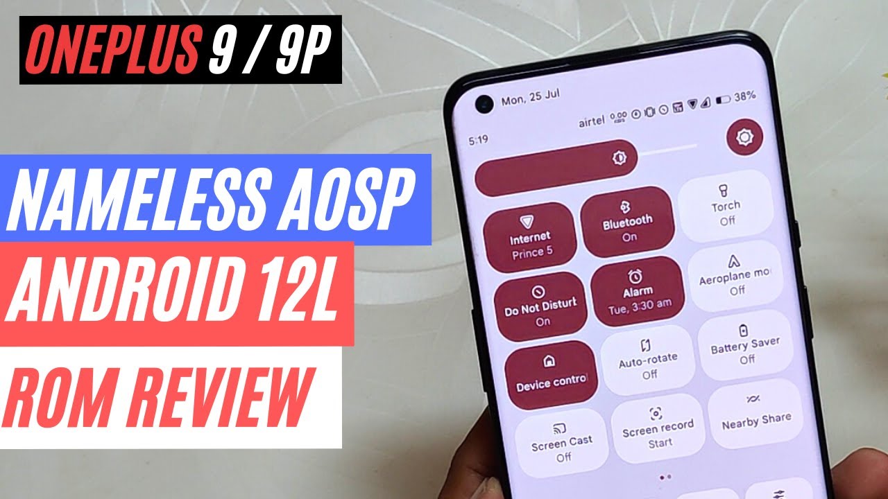 ANDROID 12L ROM REVIEW - NAMELESS AOSP - ONEPLUS 9/9Pro | TheTechStream - YouTube