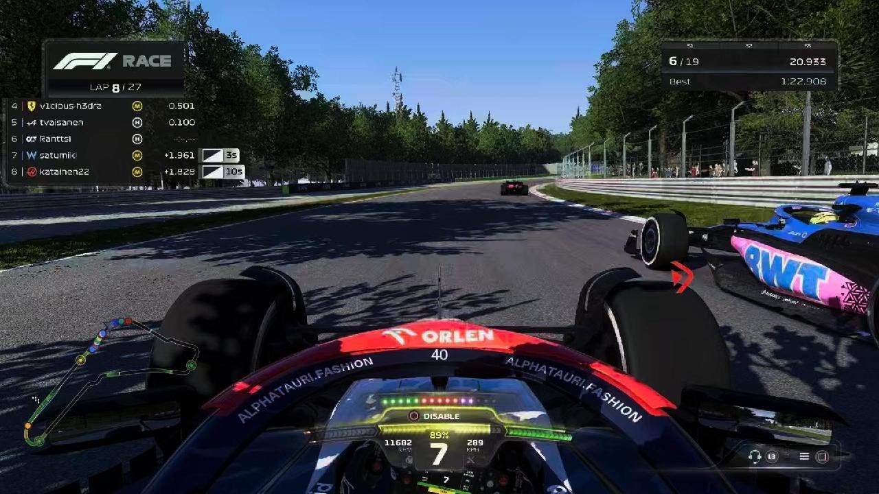 F1 23 Devils Monza tutkinta tvaisanen - YouTube