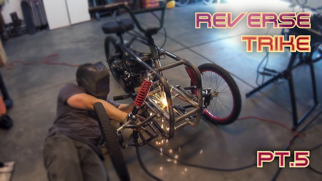 Mini Reverse Trike Build | Finishing the steering... sorta - YouTube
