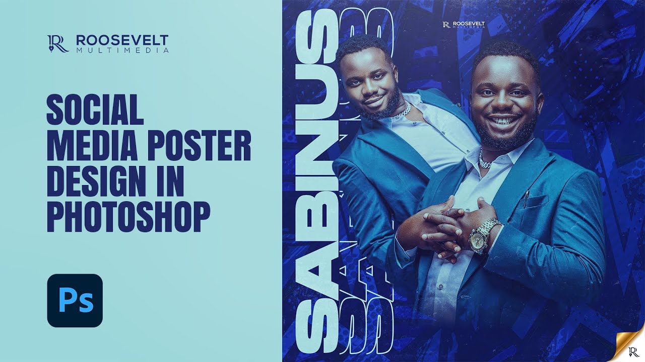 Social media poster design in Photoshop: Sabinus flyer design - YouTube
