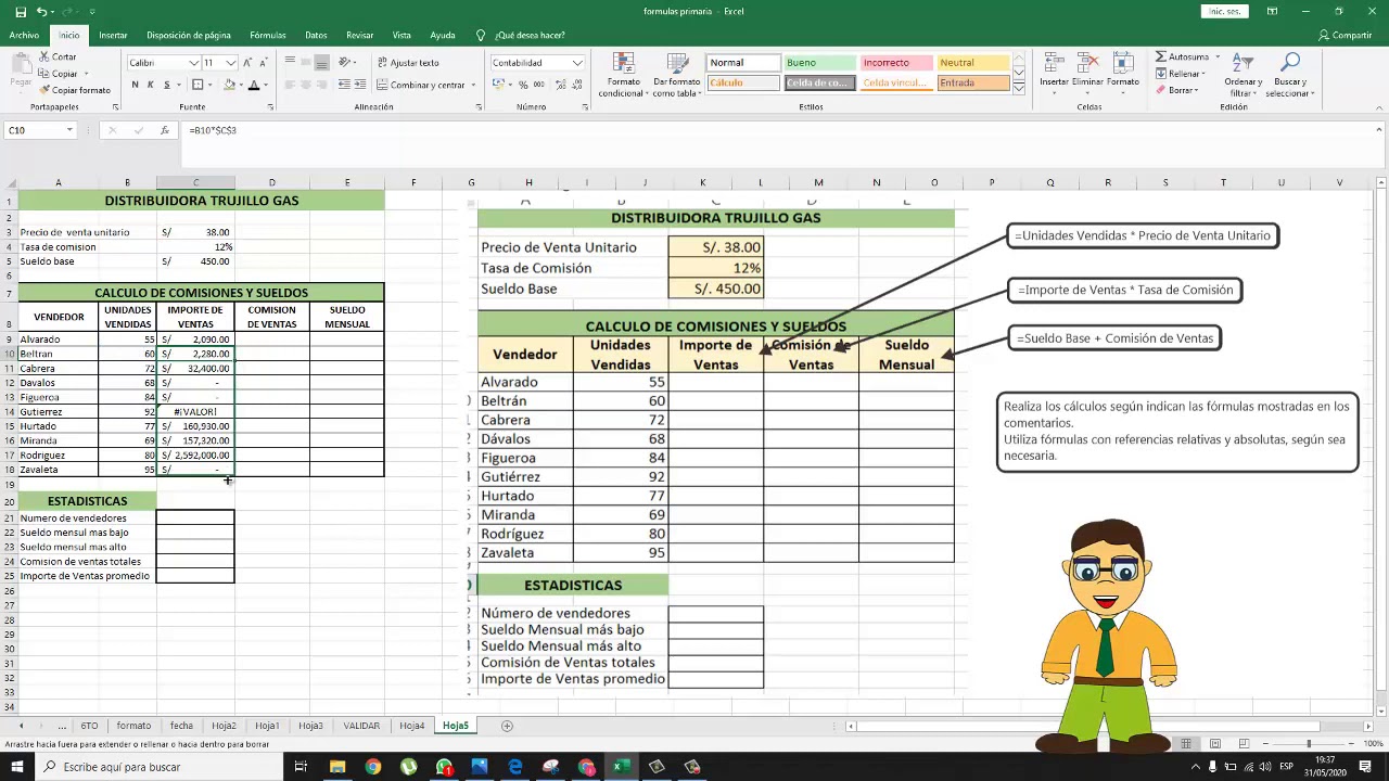 Formulas Basicas Para Excel