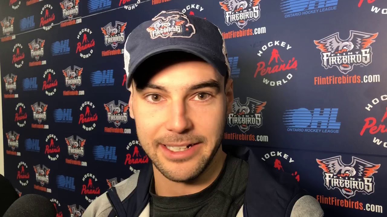 What has goalie Anthony Popovich meant to the Flint Firebirds? - YouTube