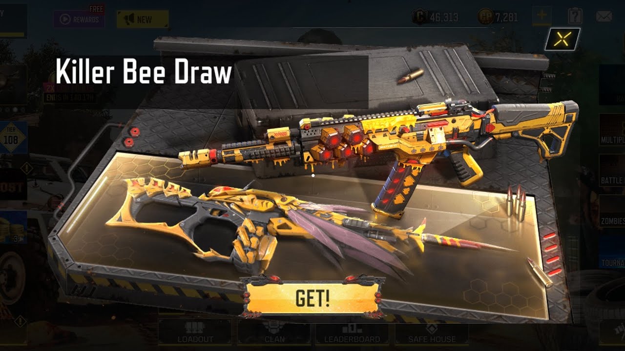 Killer Bee Draw 🐝 2 in 1 legendary Draw Codm - YouTube