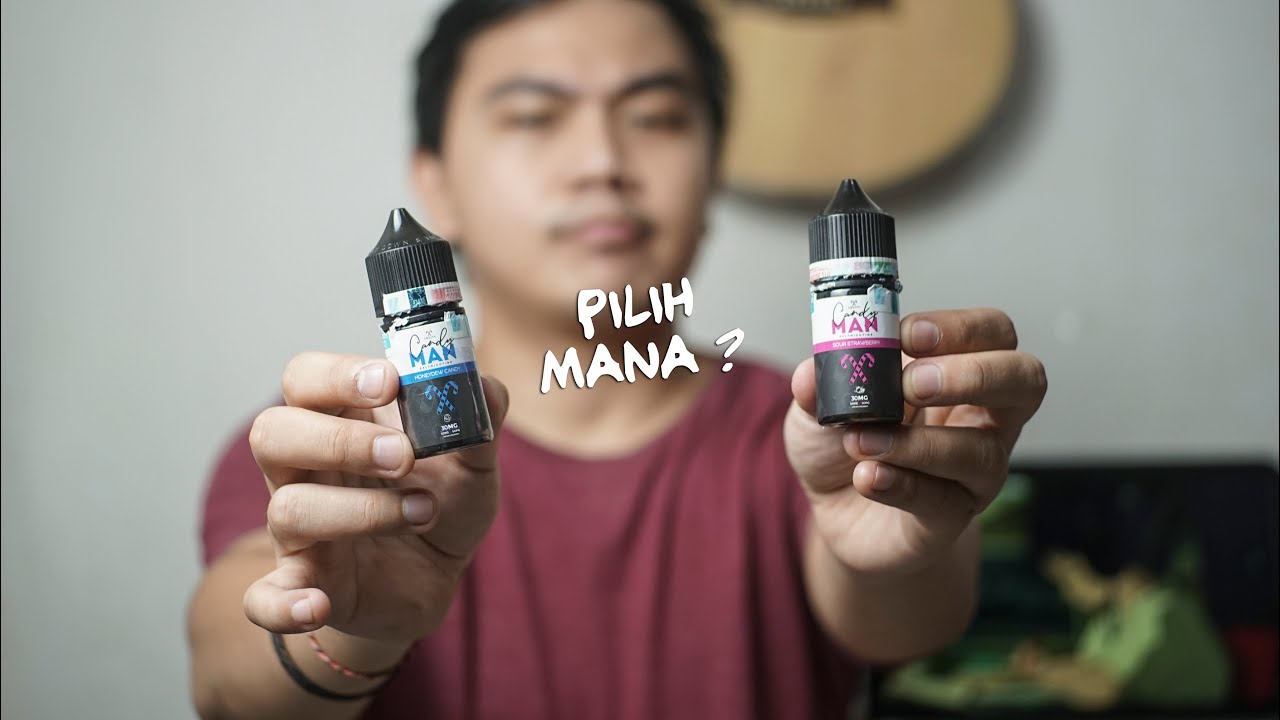 CANDY MAN SALT NIC Sour Strawberry dan Honeydew Candy | Liquid Fruity ...