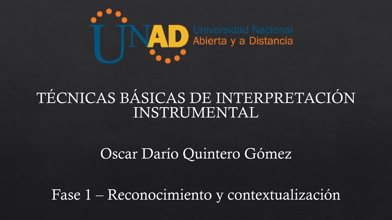 FASE 1 - Técnicas básicas de interpretación instrumental - YouTube