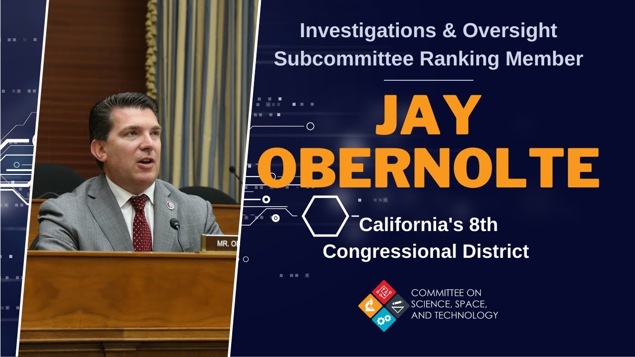Opening Statement of Ranking Member Jay Obernolte at Investigations ...