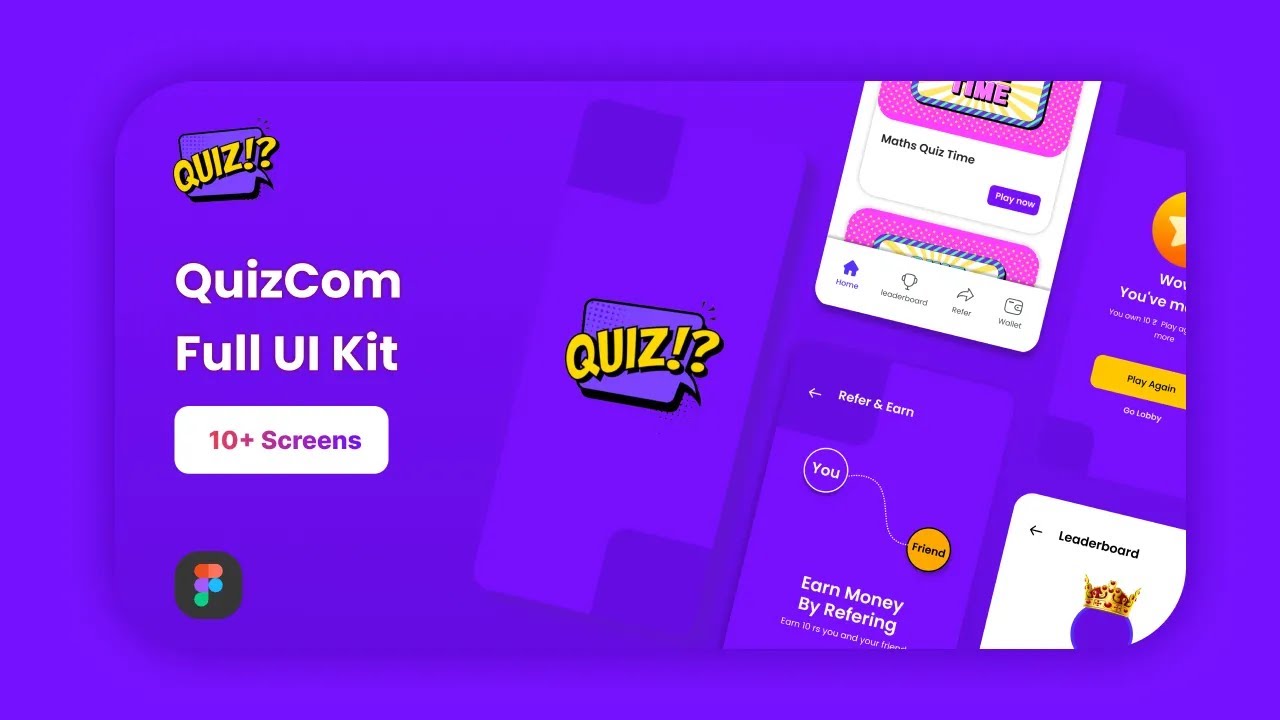 Quiz App Ui Design For Figma - YouTube