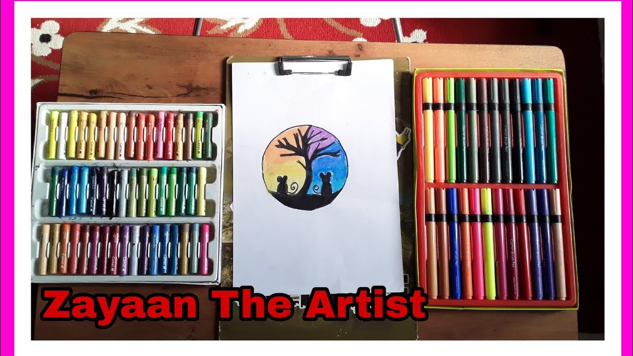 Day and Night drawing tutorial | Zayaan The Artist - YouTube