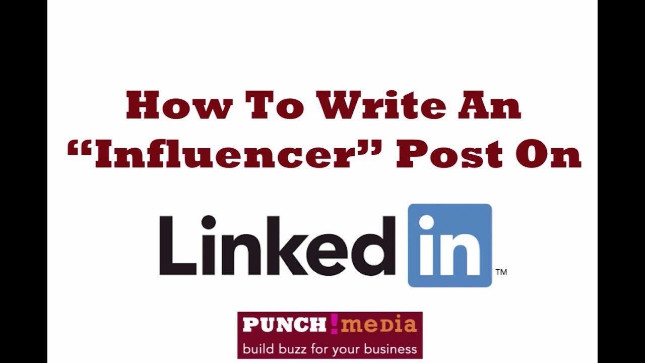 How To Write & Publish An Influencer Blog Post On LinkedIn - YouTube