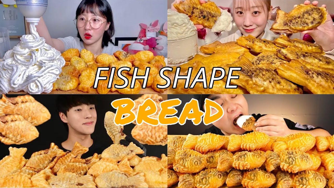 ASMR Mukbang | Bite into Crispy Bungeoppang | Fish Shape Bread Feast - YouTube