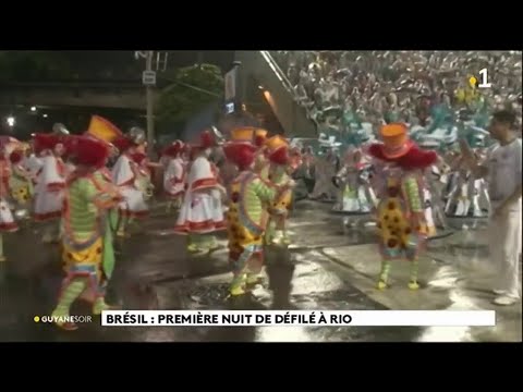 Brésil : première nuit de défilé à Rio