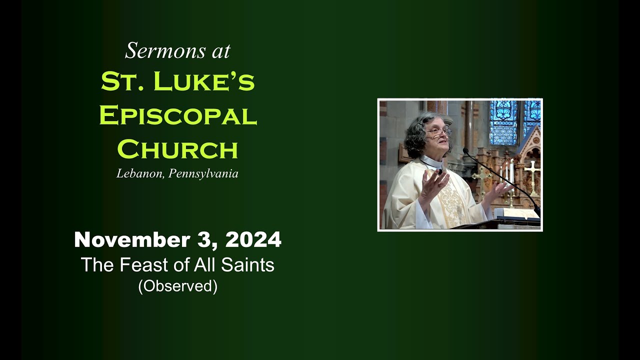 Sermon for The Feast of All Saints - YouTube
