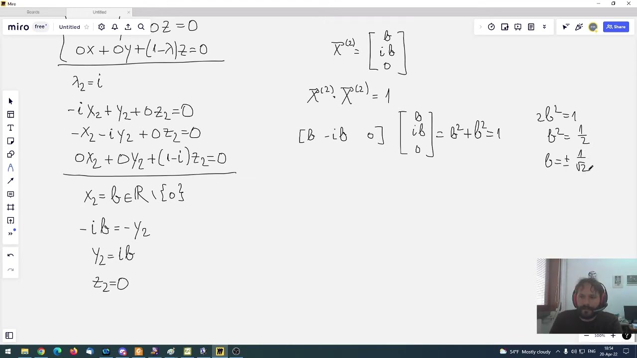 Zadatak: svojstveni problem. Ortogonalna matrica. - YouTube