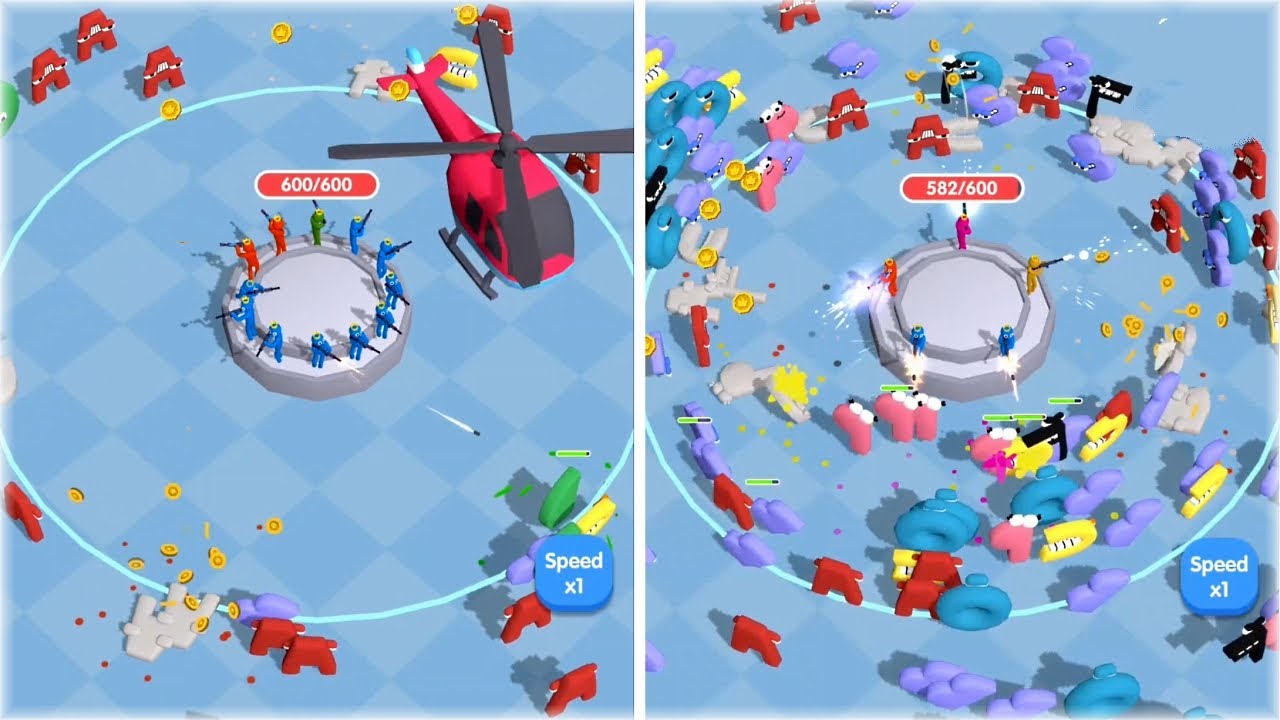 Alphabet vs Rainbow Friends in Alphabet Shooter Game! - YouTube