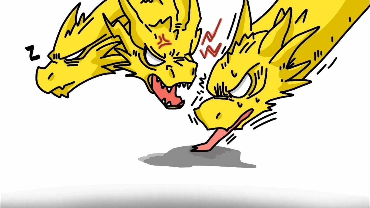 King Ghidorah - animation memes - YouTube